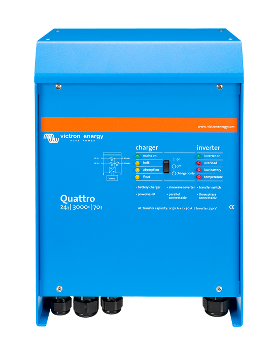 Victron Quattro 24/3000/70-50/50 230V VE.Bus – solarelectrification.com